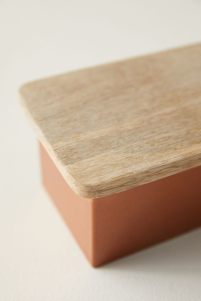 Copper Storage Box with Wood Lid | Terrain