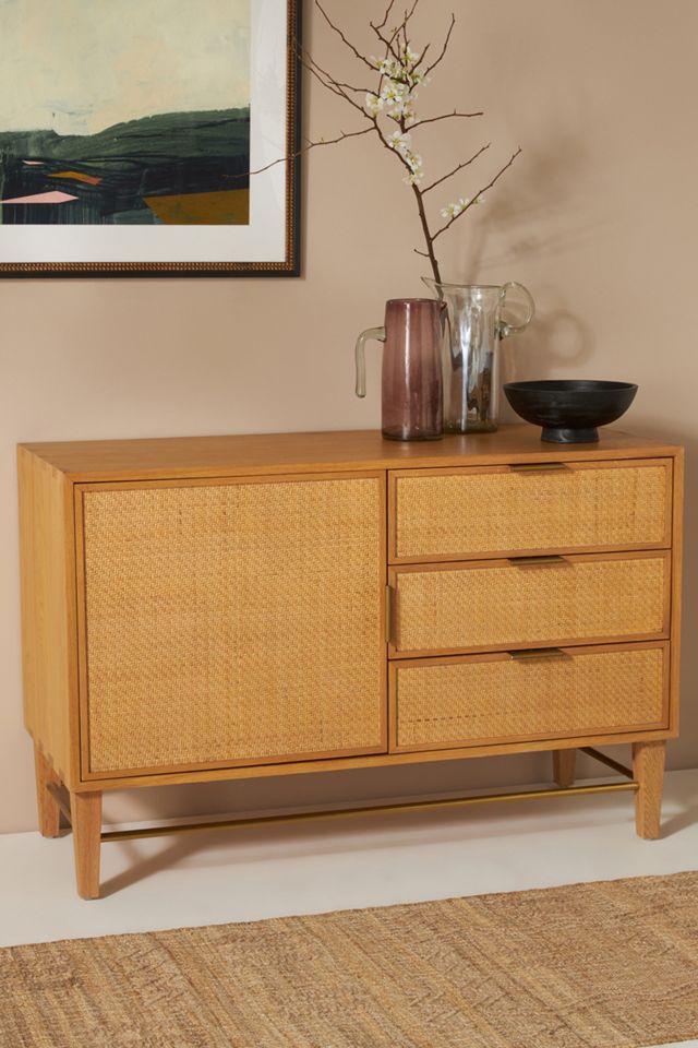 Wallace Cane and Oak Petite Buffet