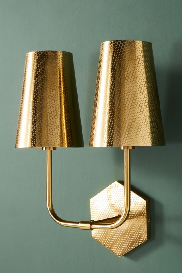 Honeycomb Double Sconce | AnthroLiving