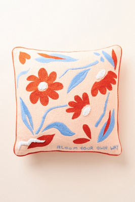 Bloom Your Own Way Pillow | AnthroLiving