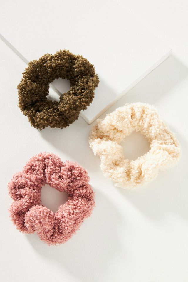 Sherpa Scrunchie Set | Anthropologie