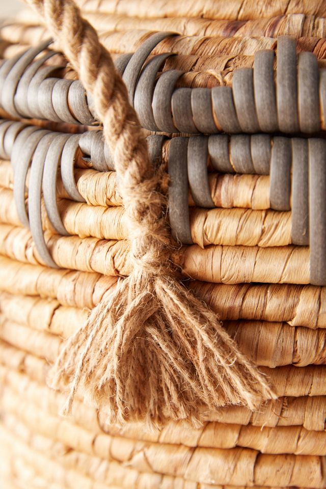 Woven Straw Baskets, Set of 3 | Terrain