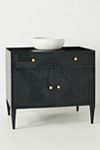 Handcarved Paje Single Bathroom Vanity | Anthropologie