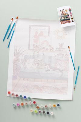 Adult Paint-By-Numbers Kit | AnthroLiving