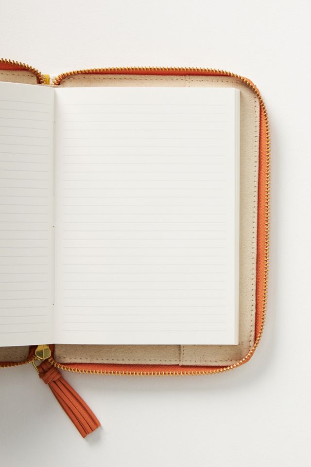 Frankie Leather Zip-Up Journal | AnthroLiving