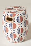 Blockprint Ceramic Stool | Anthropologie UK