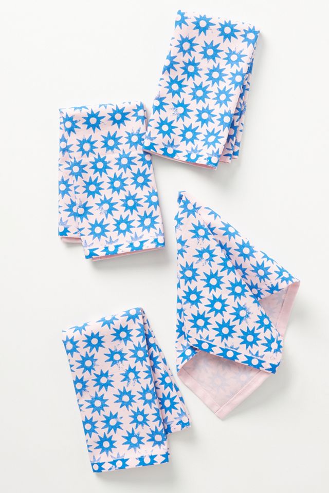 Julie Peach Clemente Napkins, Set of 4 | AnthroLiving