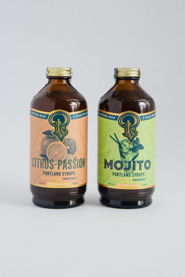 Portland Syrups Mojito and Citrus Passion Syrup, Set of 2 | AnthroLiving
