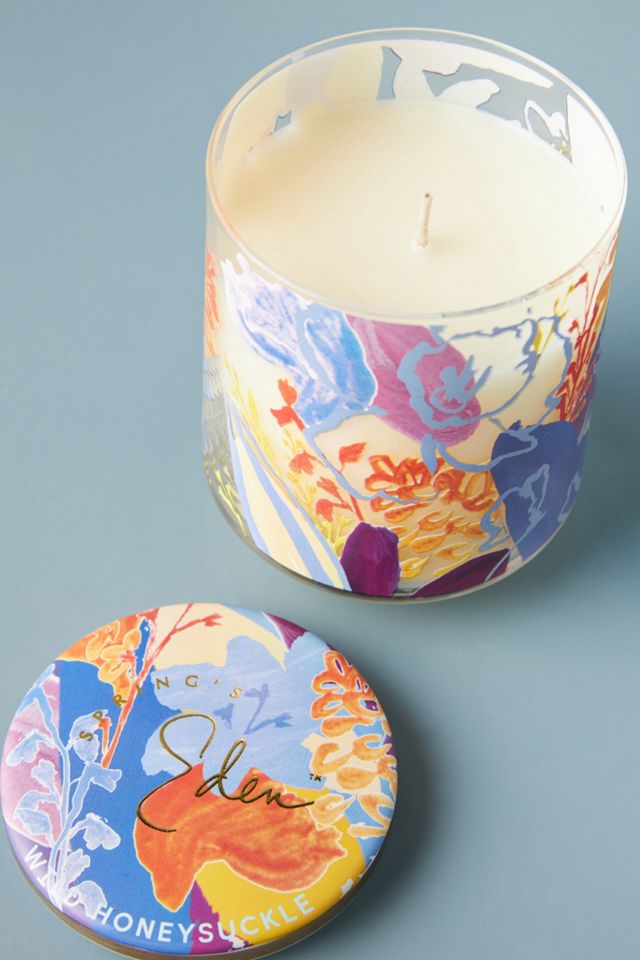 Spring's Eden Glass Candle | Anthropologie