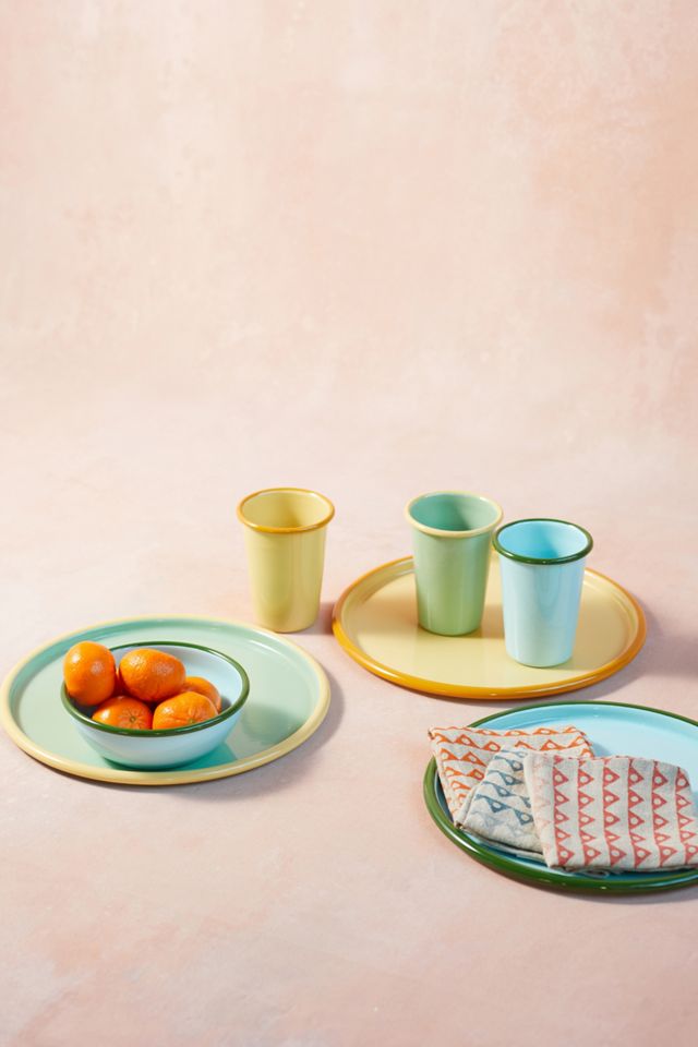 Color Drop Enamel Serving Tray | Terrain
