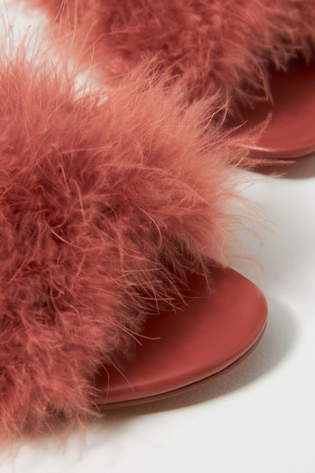 Jeffrey Campbell Feather Slide Sandals | Anthropologie