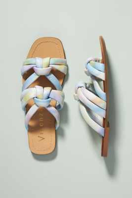 Puffy Tie-Dye Slide Sandals | Anthropologie