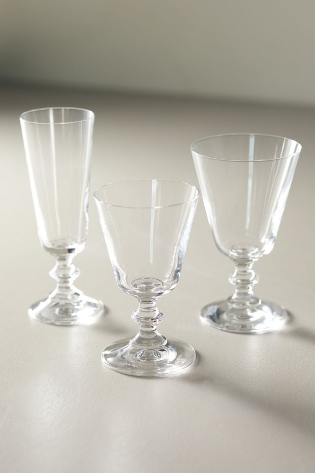 Stacked Stem Glass Goblet | Anthropologie