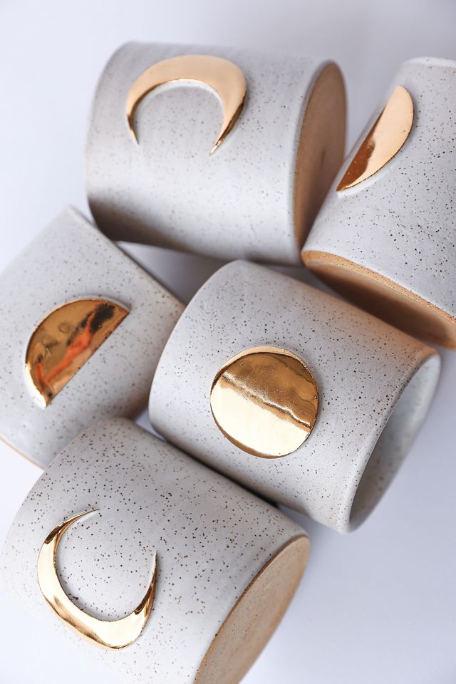 Earth + Element Ceramics Moon Phase Cup Set | AnthroLiving