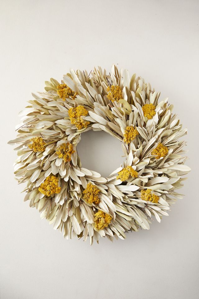 Bleached Integrifolia + Yarrow Wreath | Terrain