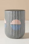 Not Work Related Tide Stripe Ceramic Side Table | AnthroLiving