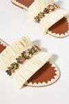 De Siena Embellished Raffia Slide Sandals | Anthropologie