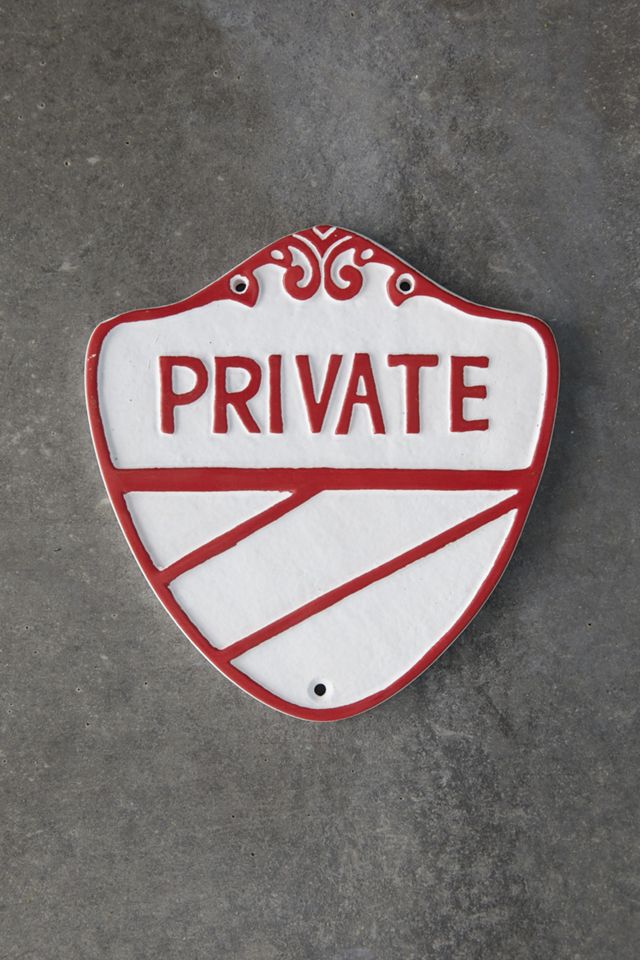 Private Sign | AnthroLiving