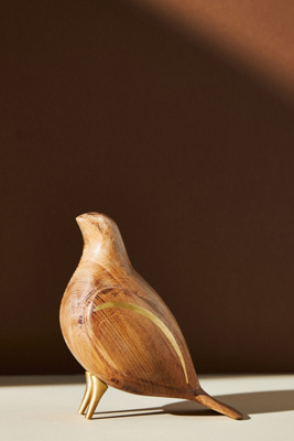 Wooden Bird Decorative Object | Anthropologie