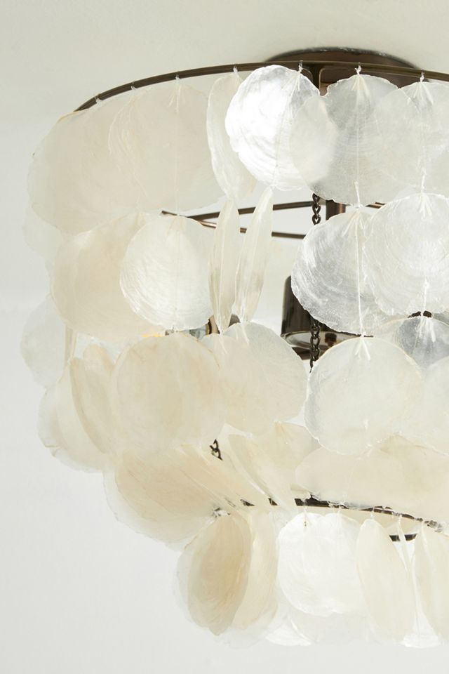 Islais Capiz Flush Mount | Anthropologie
