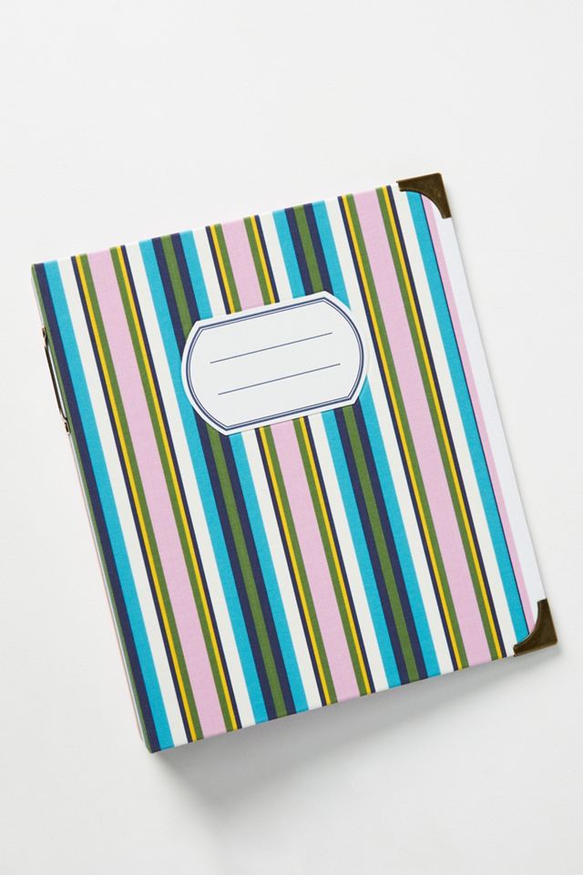 Anna Spiro Striped Binder | AnthroLiving
