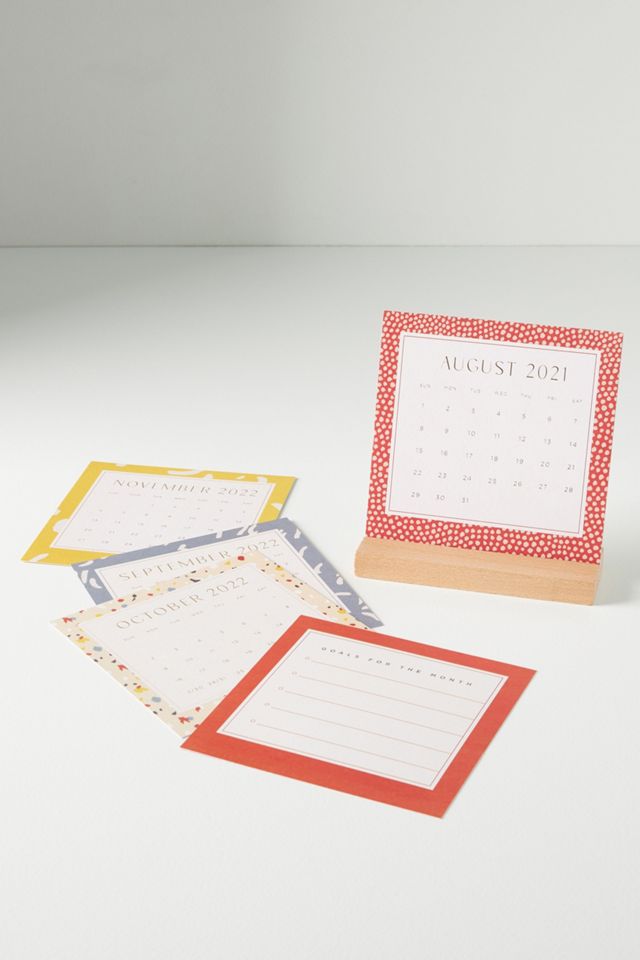 Polka Dot 2021-2022 Desk Calendar | AnthroLiving