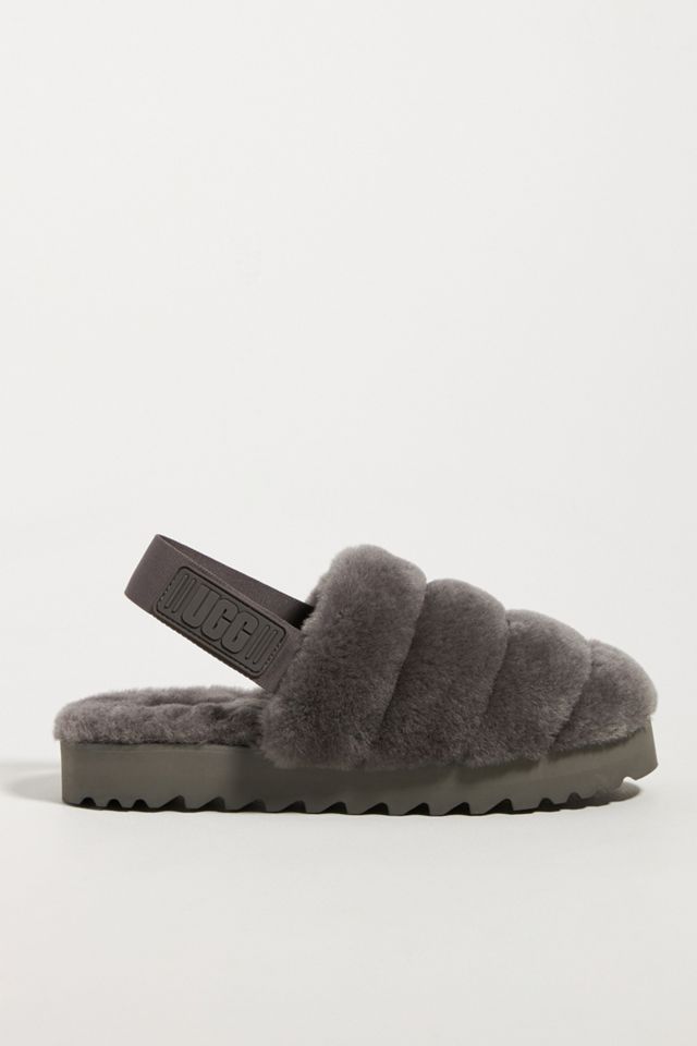 UGG Super Fluff Slingback Slippers | Anthropologie