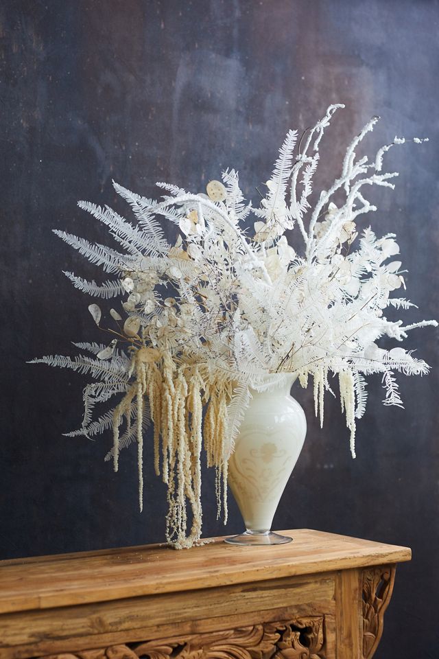 Milky Glass Etched Vase Terrain