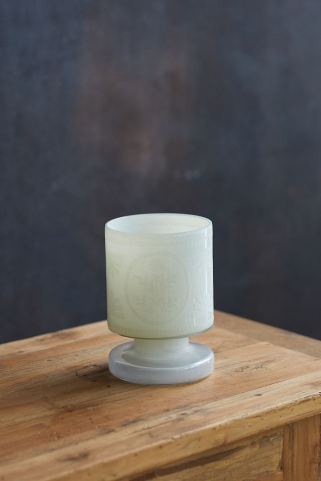 Milky Glass Etched Vase Terrain