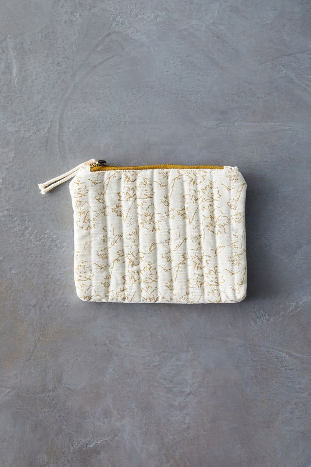 Block Print Cotton Pouch | Anthropologie