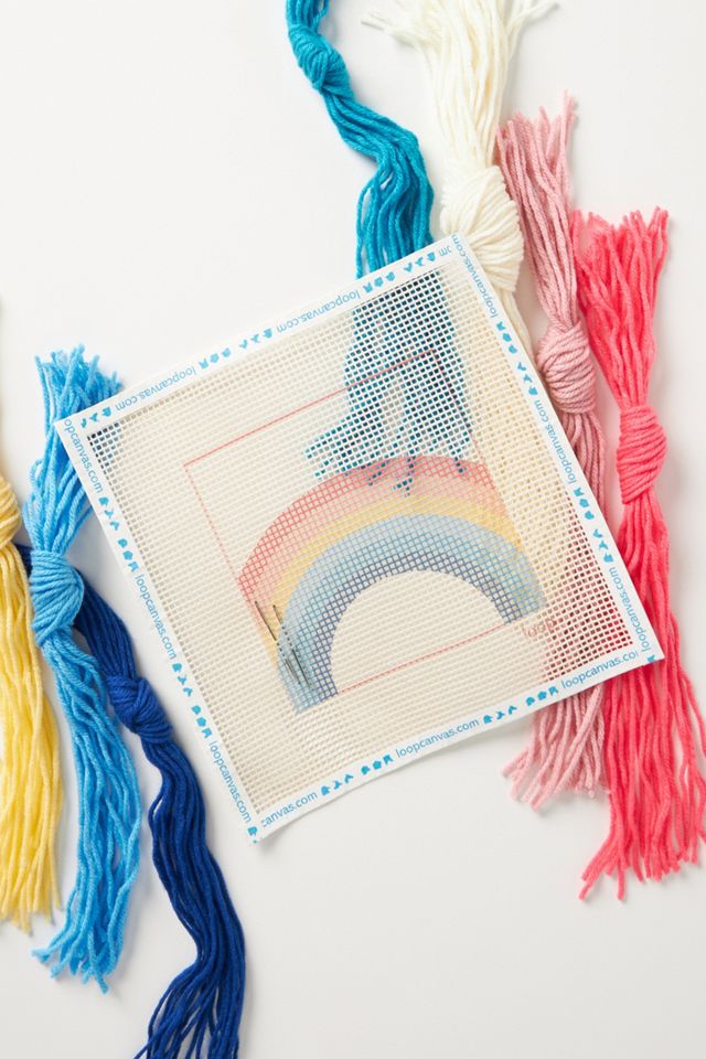 Kids Rainbow Needlepoint Kit | Anthropologie