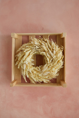 Bleached Grasses Wreath | AnthroLiving