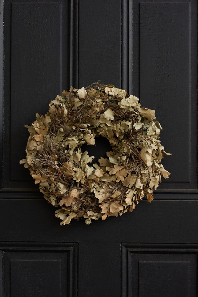 Dried Oak Wreath | Anthropologie