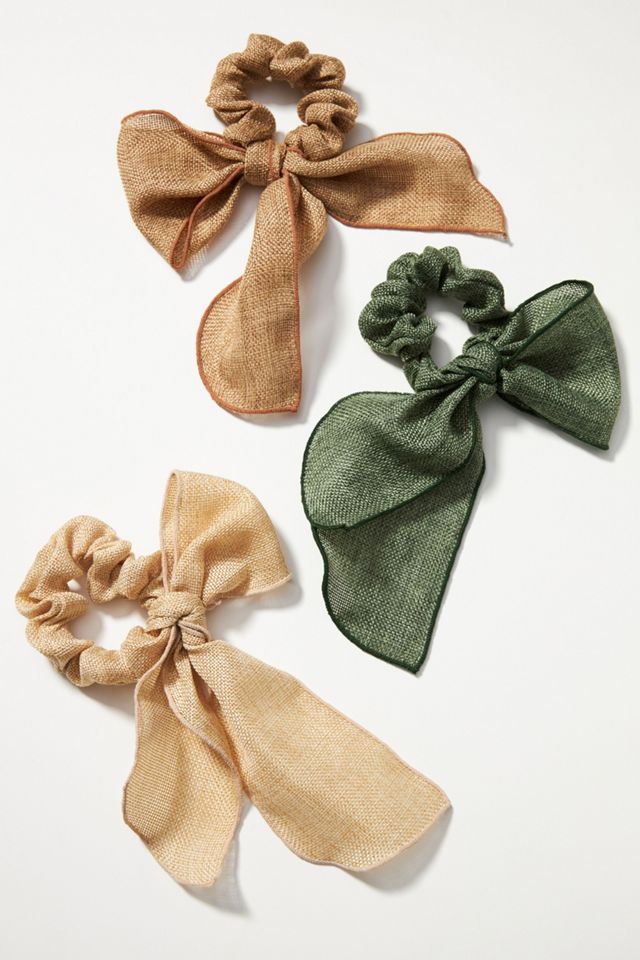 Canvas Scarf Scrunchie Set | Anthropologie