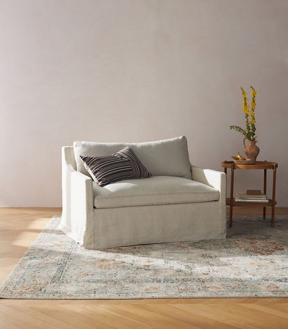 Amber Lewis for Anthropologie Keane Slipcover Chair | AnthroLiving