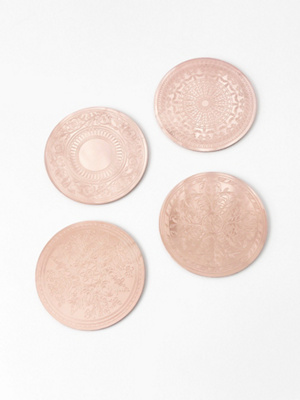 Coppermill Kitchen Vintage Inspired Copper Coasters, Set of 4 ...