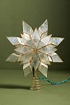 Illuminated Capiz Star Tree Topper | Anthropologie