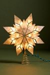 Illuminated Capiz Star Tree Topper | Anthropologie