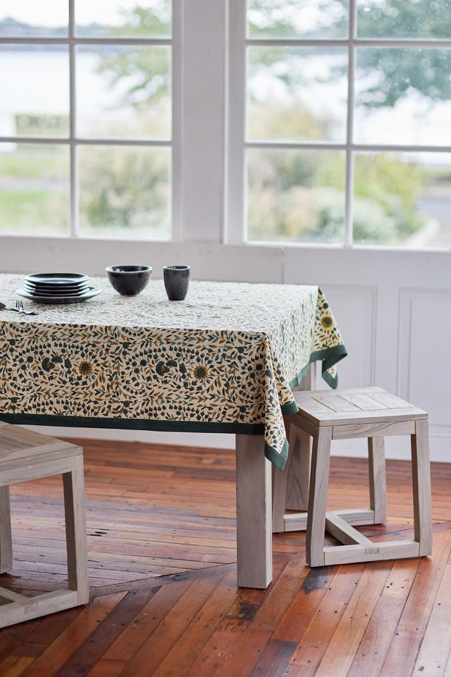Clover Greens Tablecloth | Anthropologie