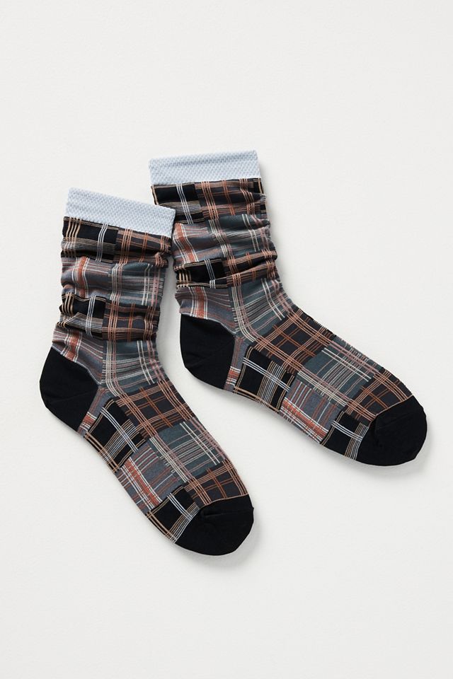 Hansel From Basel Madras Check Crew Socks | Anthropologie