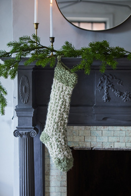 Herringbone Knit Stocking | Anthropologie