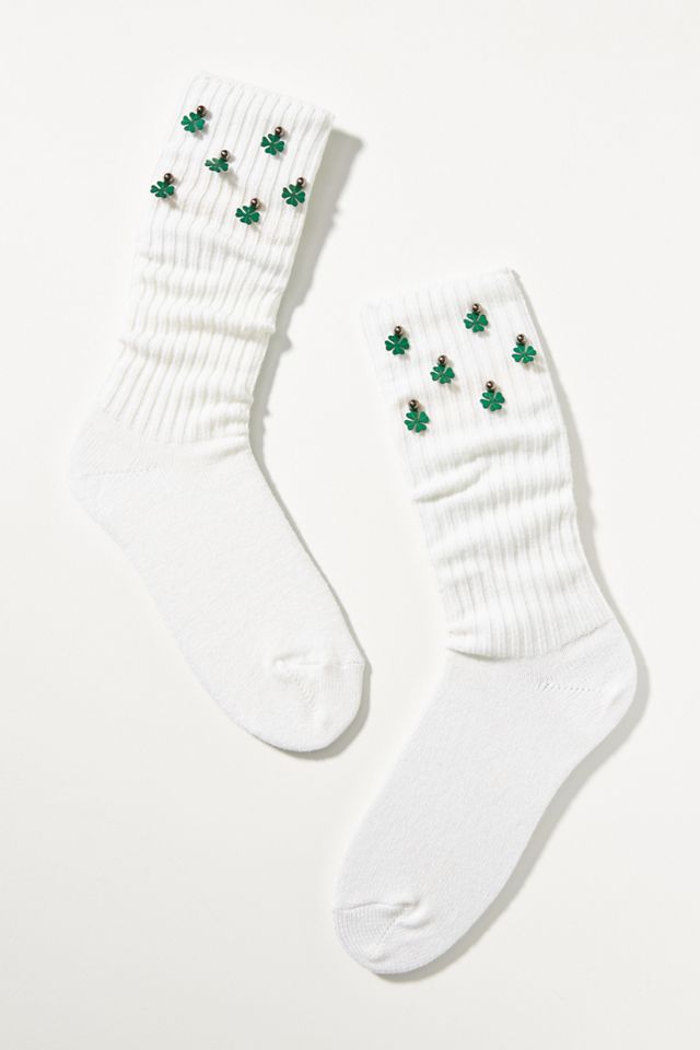 Maria La Rosa Clover Socks | Anthropologie