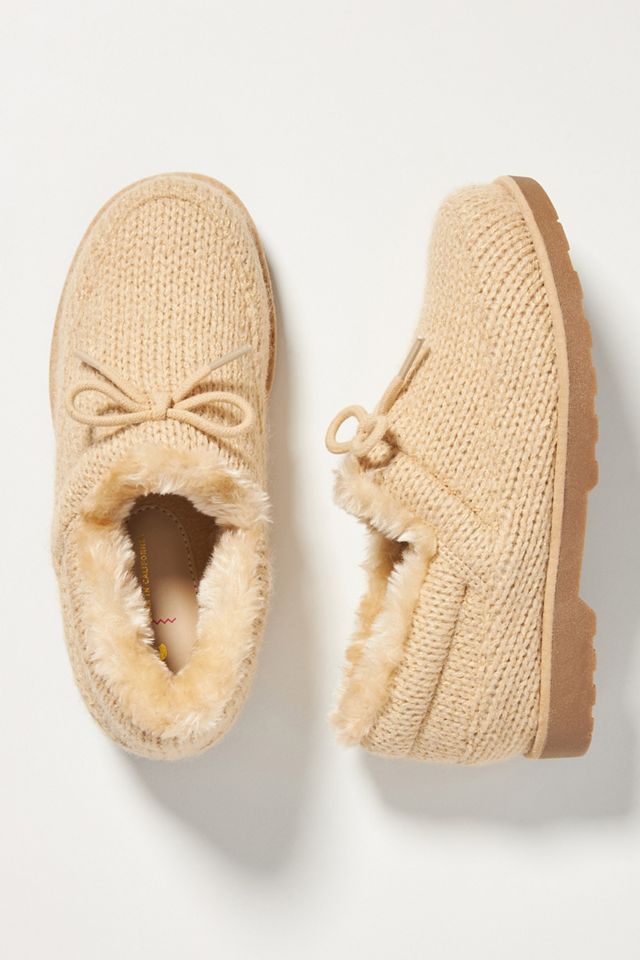 BC Footwear Lucrative Faux Fur-Lined Slippers | Anthropologie