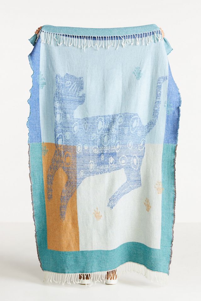 Savanna Wool-Blend Throw Blanket | Anthropologie UK