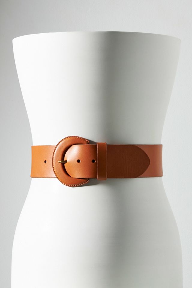 Leather Covered Buckle Belt | Anthropologie
