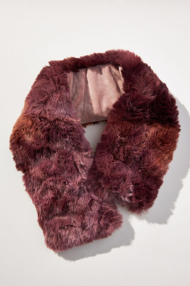 Luxe Dyed Faux Fur Neck Wrap | Anthropologie