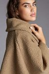 Sherpa-Collared Cape | Anthropologie