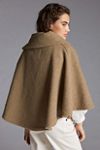 Sherpa-Collared Cape | Anthropologie