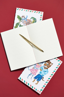 Nathalie Lete 12 Days of Christmas Notebooks, Set of 3 | Anthropologie