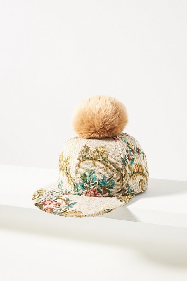 Pommed Brocade Baseball Cap | Anthropologie